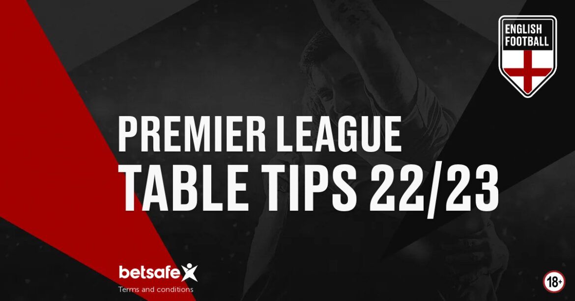 2022 Premier League Table